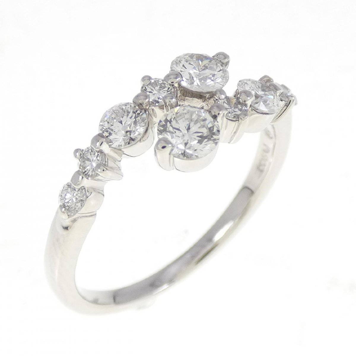 Yahoo!オークション - PT ダイヤモンド リング 0.70CT