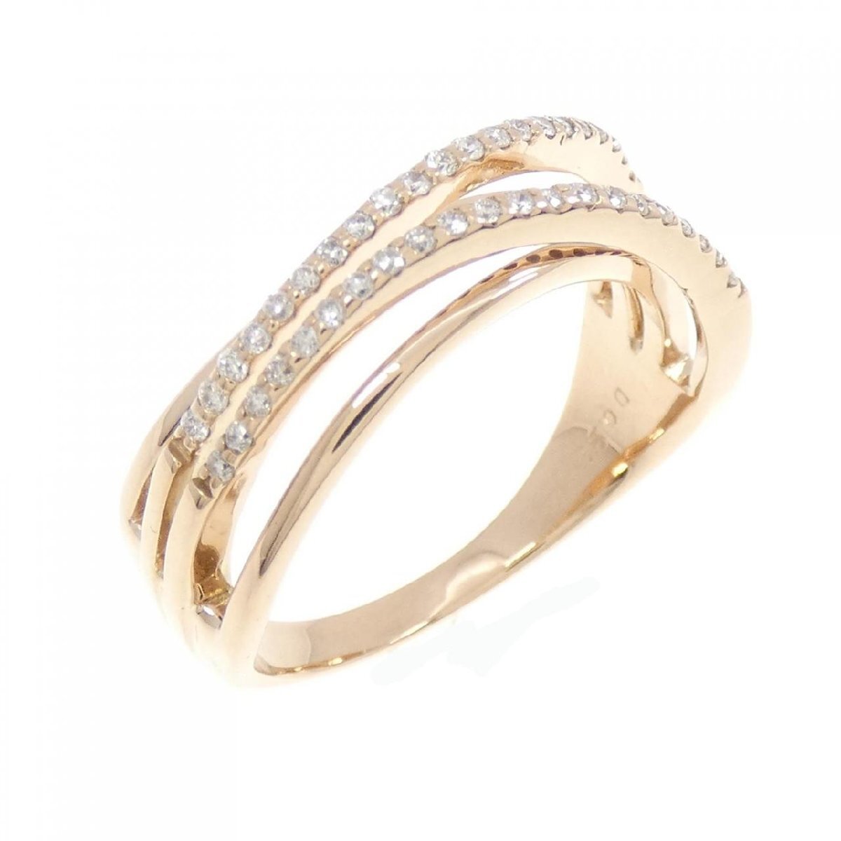 Yahoo!オークション - K18PG ダイヤモンド リング 0.21CT