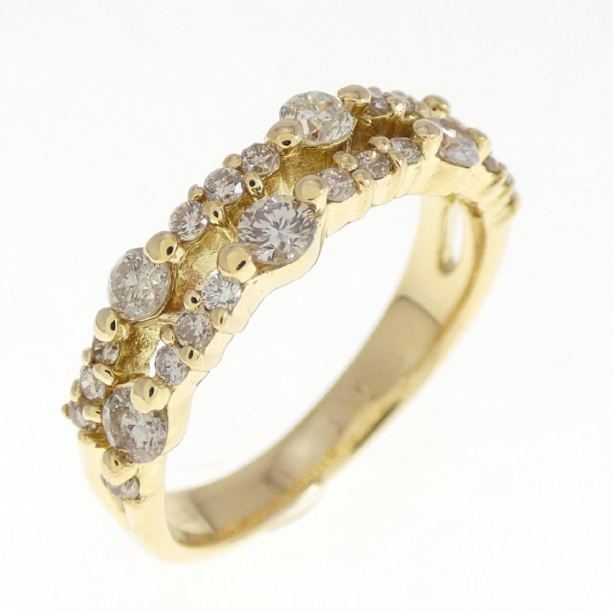 Yahoo!オークション - K18YG ダイヤモンド リング 0.51CT