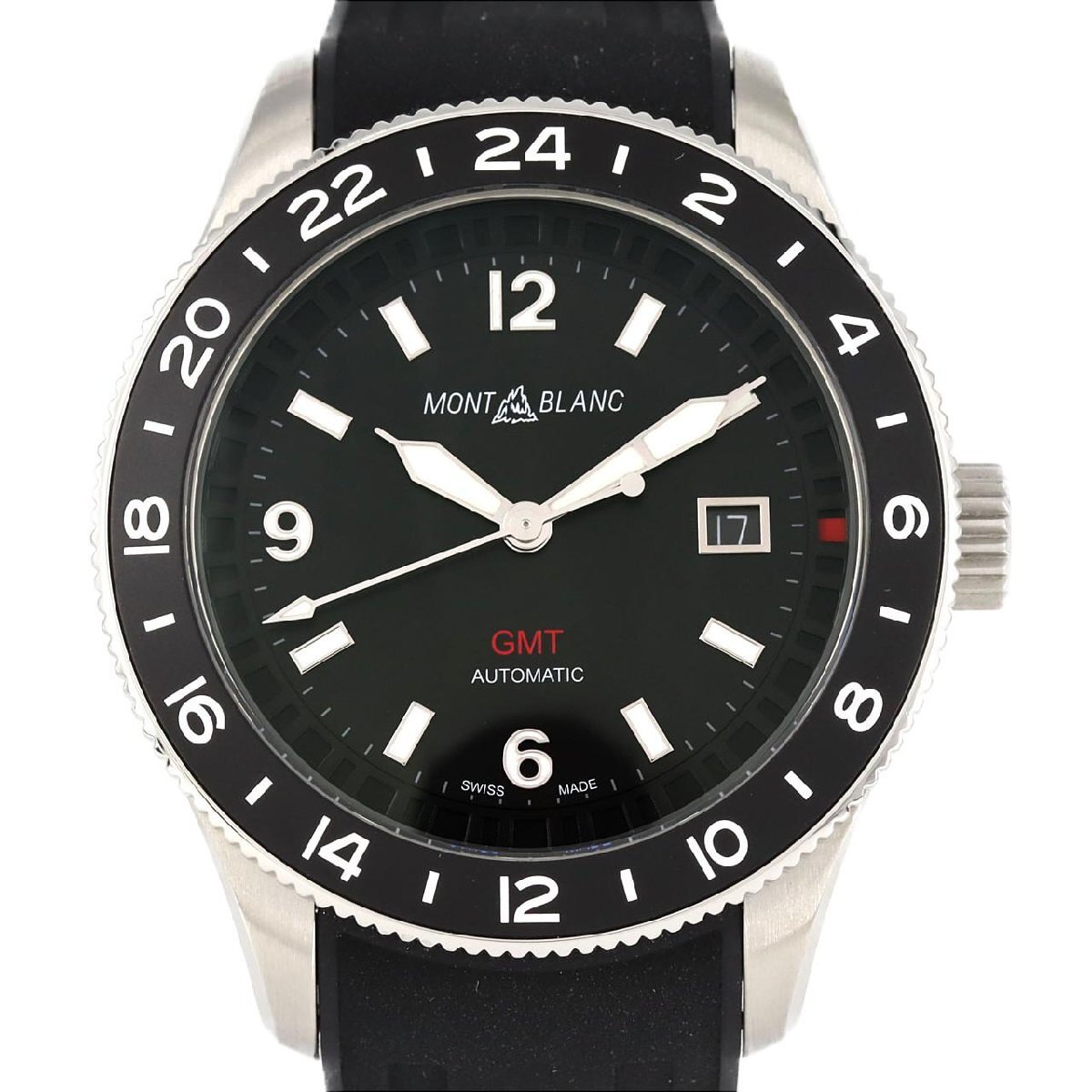 Yahoo!オークション - モンブラン 1858GMT 7582/MB129766 SS 自動巻