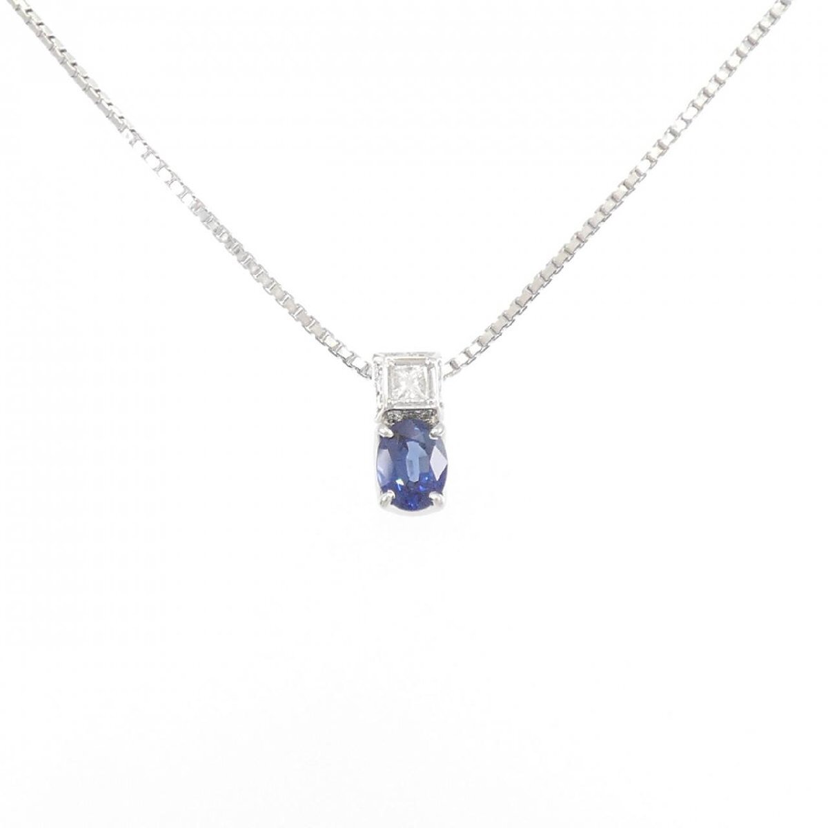 Yahoo!オークション - PT サファイヤ ネックレス 0.91CT