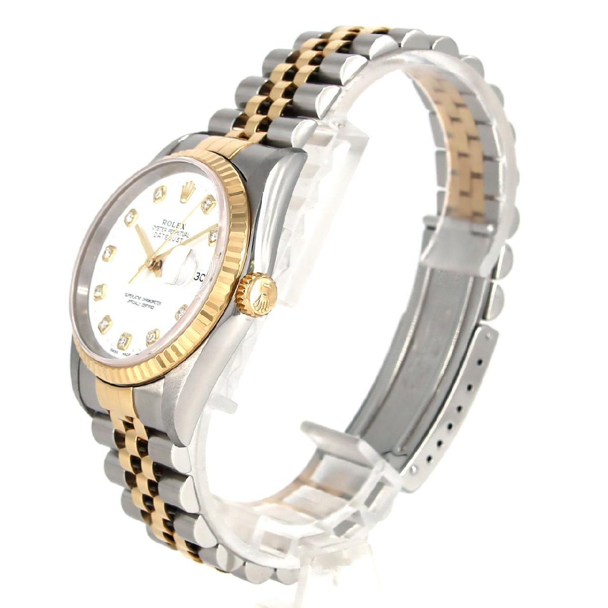 Yahoo!オークション - ロレックス デイトジャスト 16233G SSxYG 自動巻...