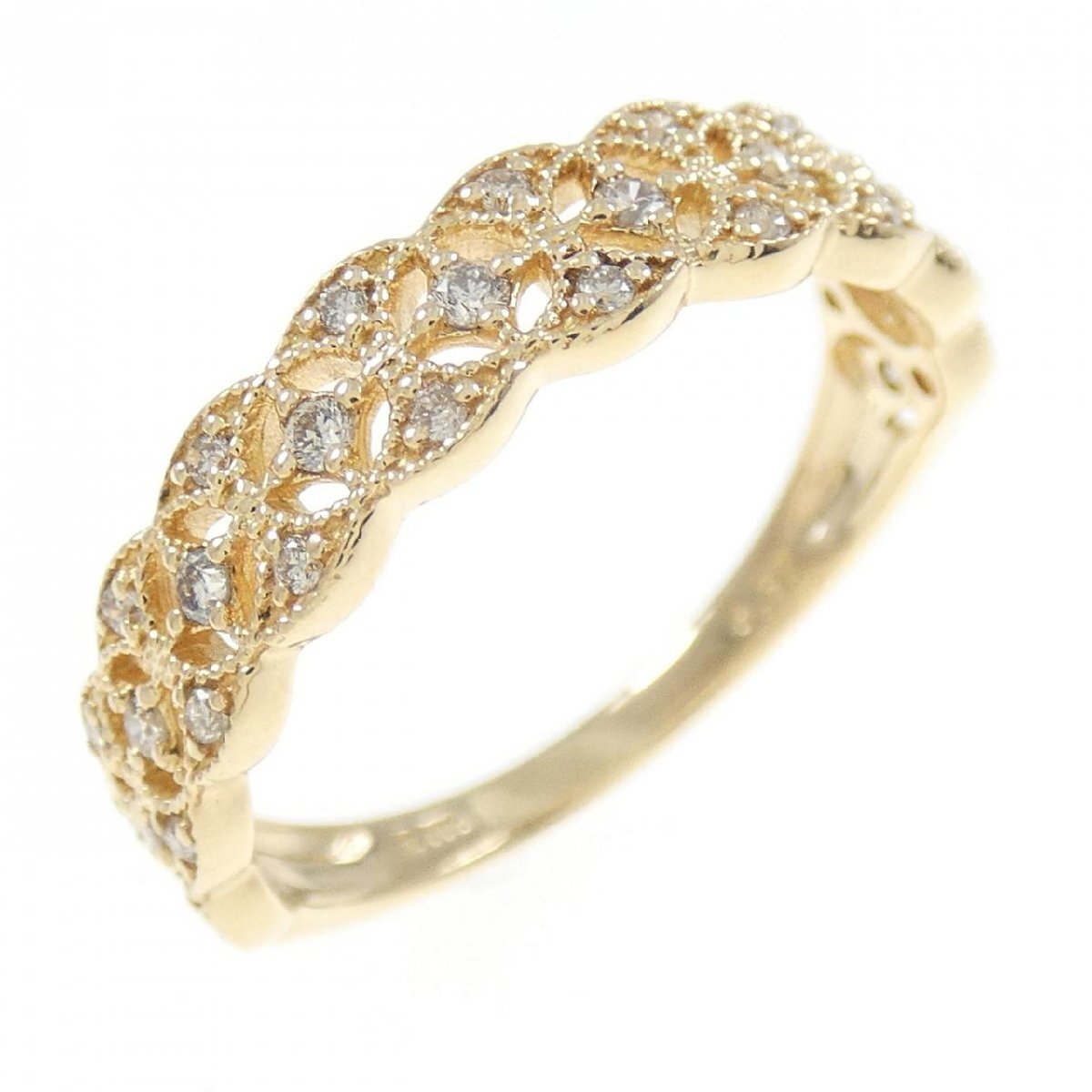 Yahoo!オークション - K18YG ダイヤモンド リング 0.17CT