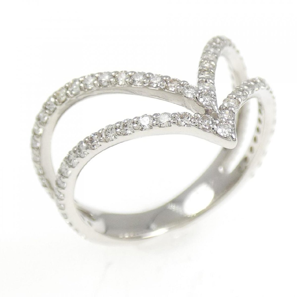 Yahoo!オークション - PT ダイヤモンド リング 0.45CT