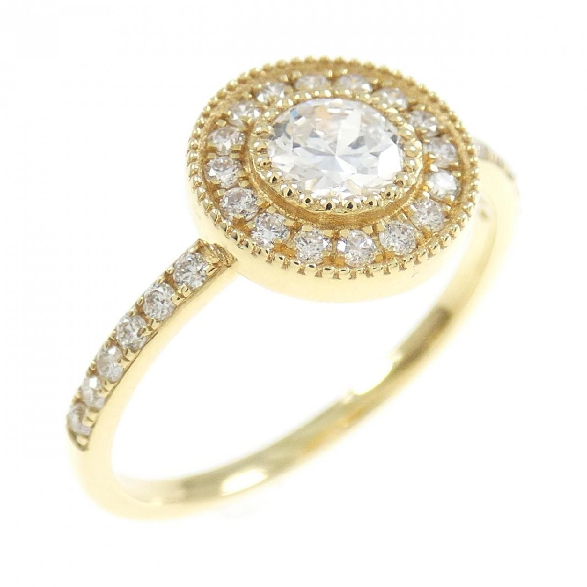 Yahoo!オークション - 【新品】K18YG ダイヤモンド リング 0.45CT