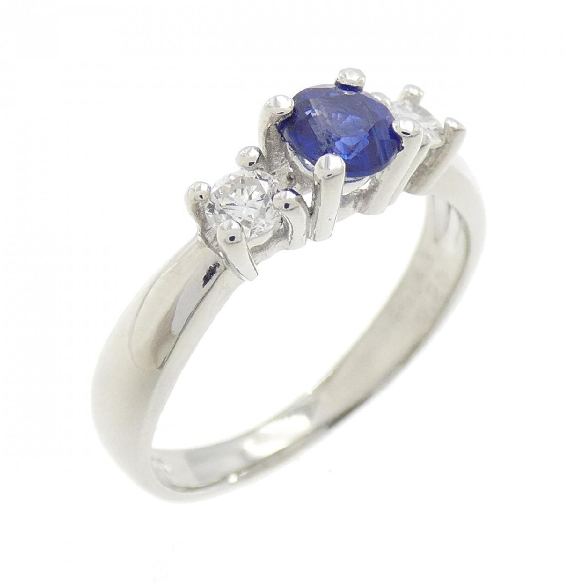 Yahoo!オークション - PT サファイヤ リング 0.43CT
