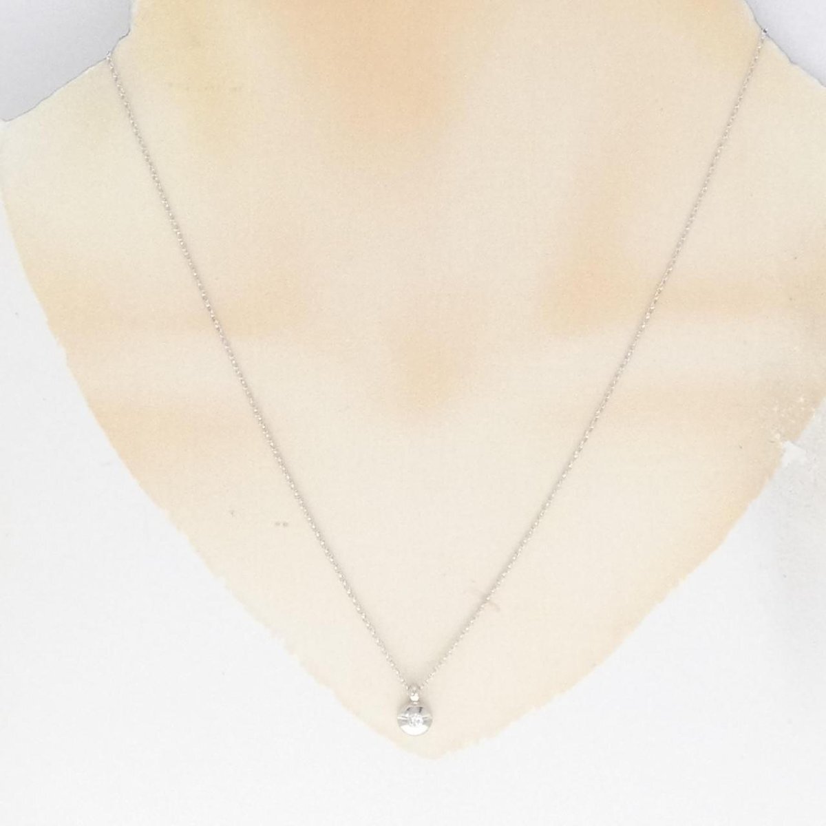 Yahoo!オークション - PT ダイヤモンド ネックレス 0.08CT