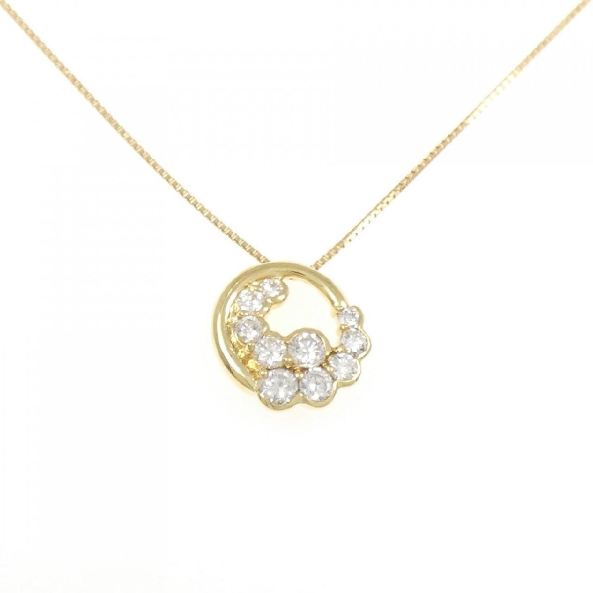 Yahoo!オークション - K18YG ダイヤモンド ネックレス 0.51CT