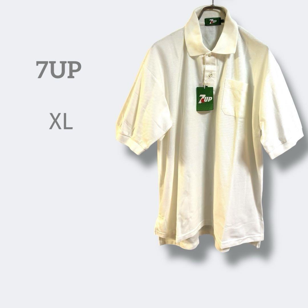 Yahoo!オークション - 2529 7UP ポロシャツ【XL】タグ付き スタンドカ...