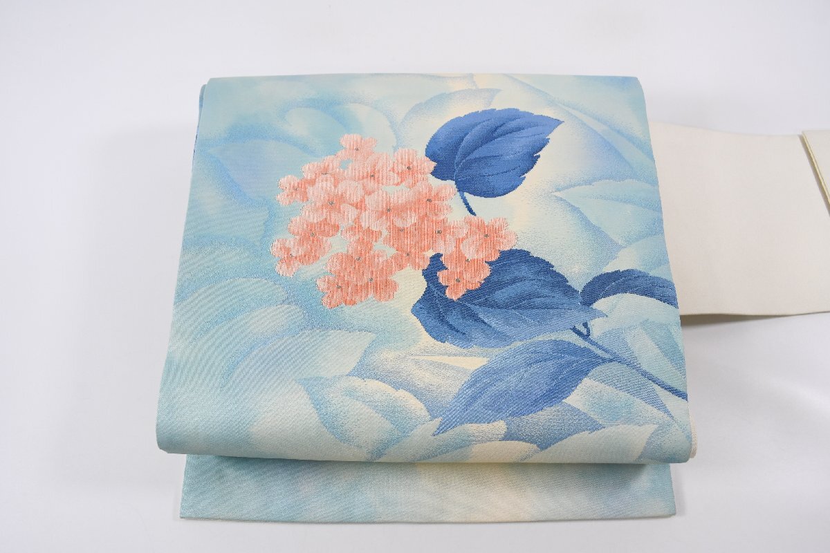 Yahoo!オークション - 名古屋帯 花 暈し 帯丈372cm 着物屋 ne-14040 桜...