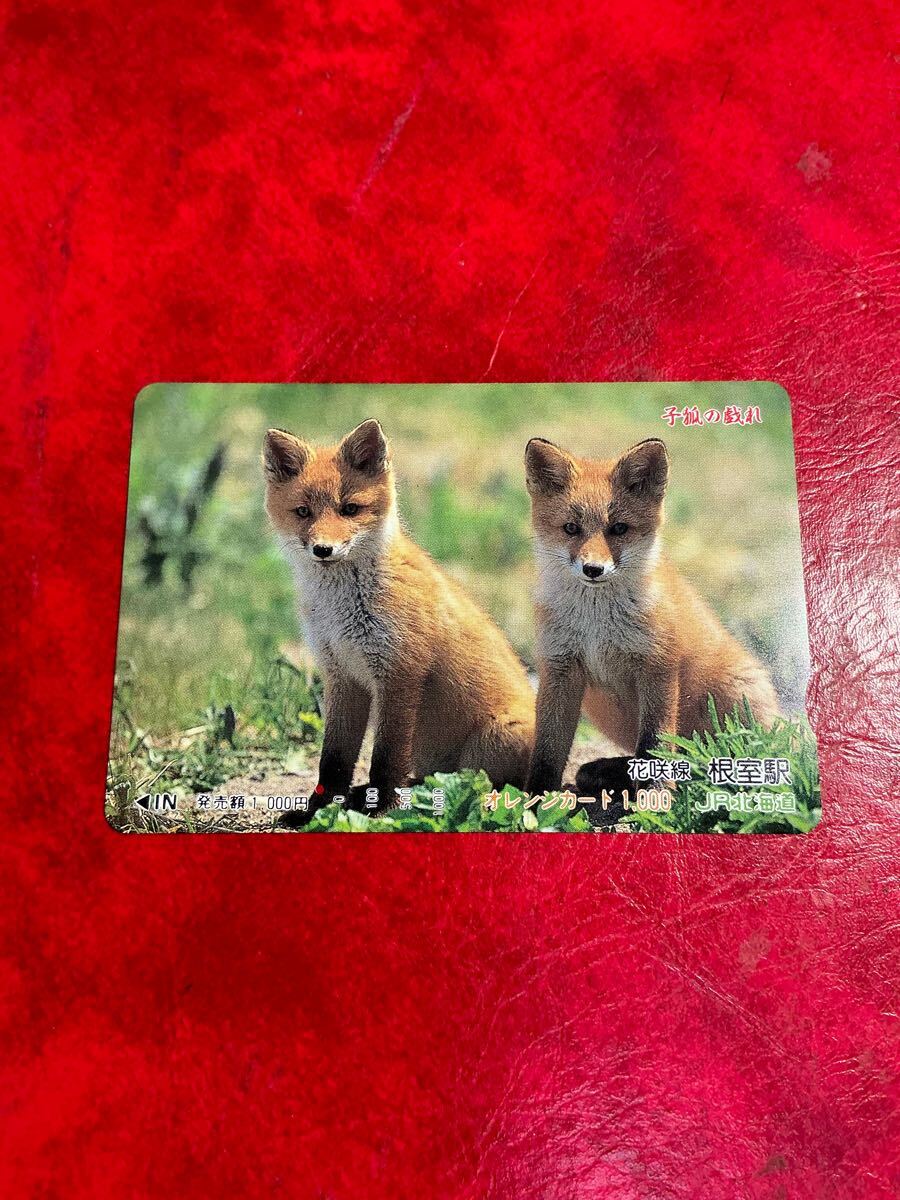 Yahoo!オークション - C169 1穴 使用済み オレカ JR北海道 根室駅 子狐...