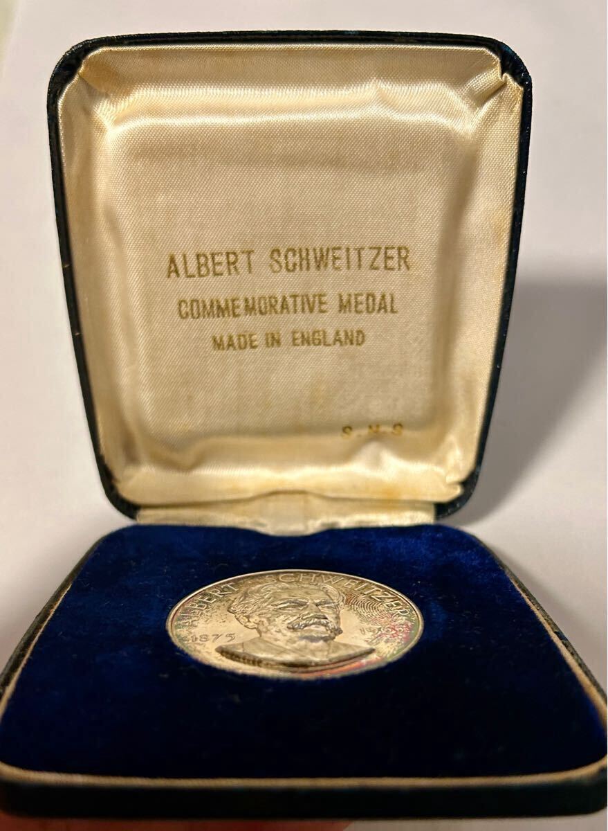 シュバイツァー博士 記念 銀メダル イギリス John Pinches社製 説明書付き ケース付き 約26g silver(その他)｜売買されたオークション情報、yahooの商品情報を ...