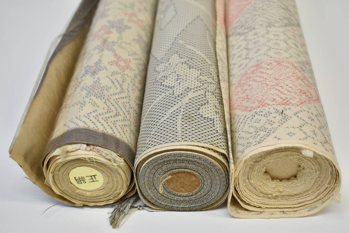 Yahoo!オークション - 【きものや】A97 美品 すべて正絹紬 着尺反物 手...