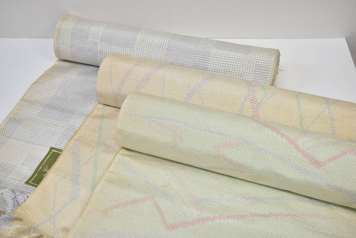 Yahoo!オークション - 【きものや】A98 美品 すべて正絹紬 着尺反物 手...