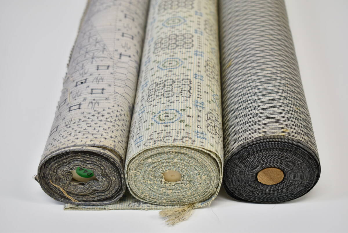 Yahoo!オークション - 【きものや】A140 すべて正絹紬 着尺反物 手織紬...