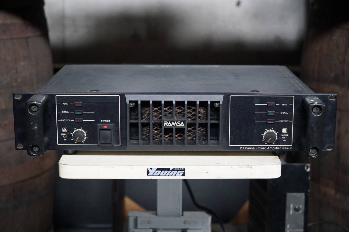 Yahoo!オークション - RAMSA WP-9110 2ch パワーアンプ 150W+150W 故...