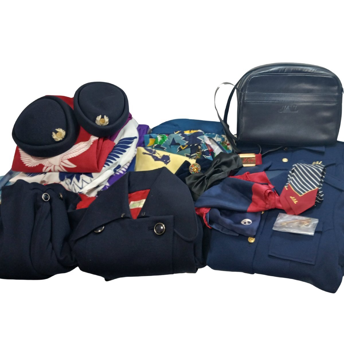 Yahoo!オークション - 1円 Z017 JAL CA6代目 制服 豪華28点セット 日本...