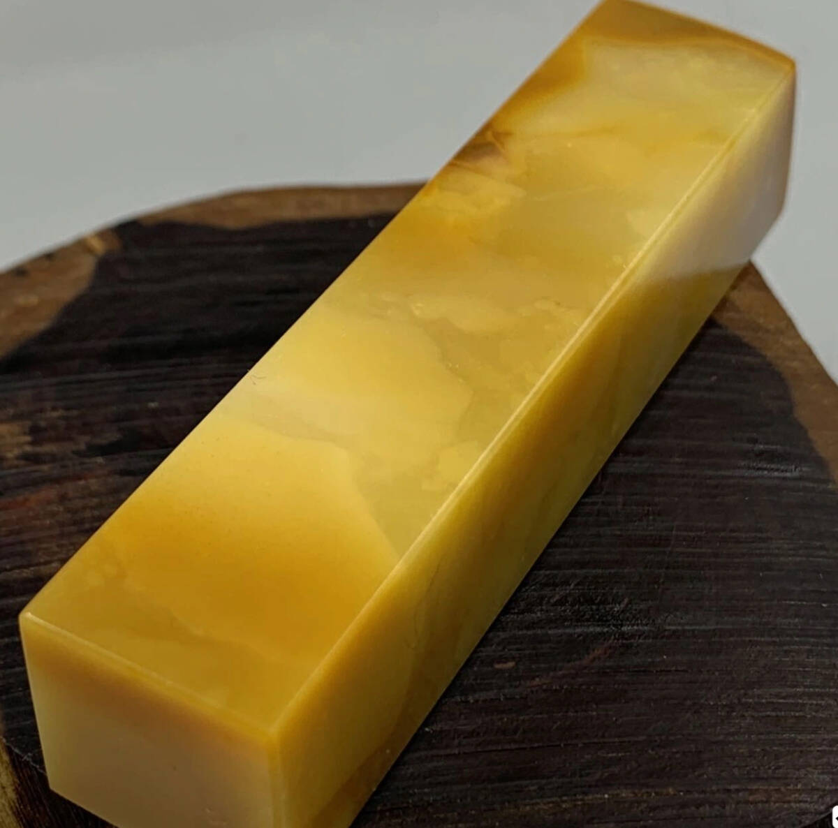 Yahoo!オークション - 篆刻 印材 田黄石 美材 3429 サイズ 1.5-1.5-6.7...