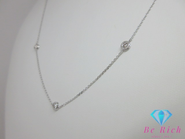 Yahoo!オークション - K18 WG ダイヤモンド 0.16ct 付 デザイン ステー...