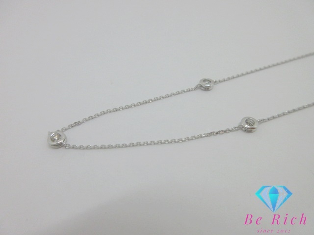 Yahoo!オークション - K18 WG ダイヤモンド 0.16ct 付 デザイン ステー...