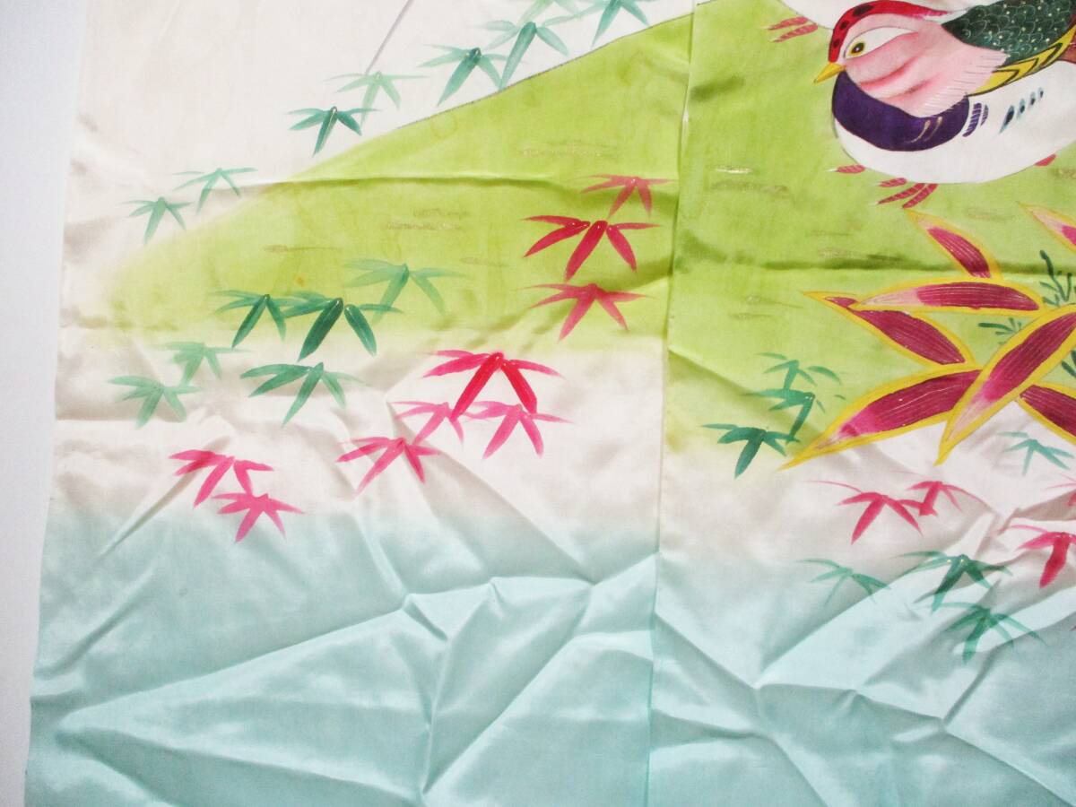 ジャムルK》 Qhc0423-126◇◇ 花嫁のれん 花嫁暖簾 3巾 鴛鴦 竹 ジャムルK》 Qhc0423-126◇◇ 花嫁のれん 花嫁暖簾 3巾 鴛鴦 竹