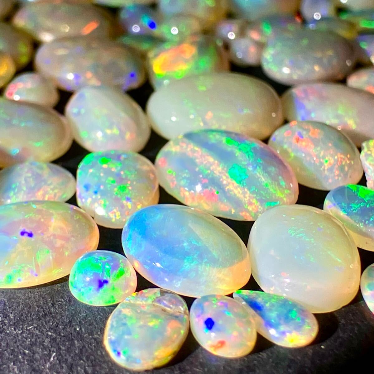 Yahoo!オークション - 1円〜 小粒 遊色効果 天然オパールおまとめ46ct ...