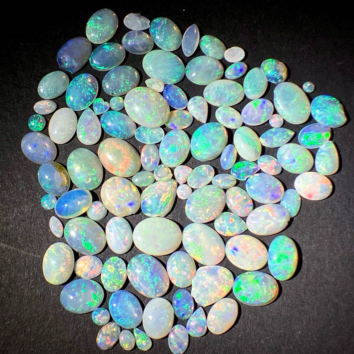 Yahoo!オークション - 1円〜 小粒 遊色効果 天然オパールおまとめ46ct ...