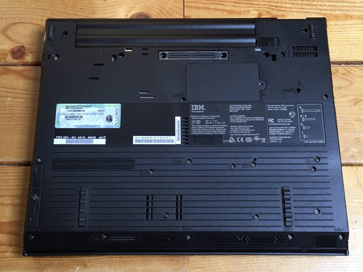 Yahoo!オークション - IBM ThinkPad R51(2887-HCJ) PentiumM 1.60GHz/R...