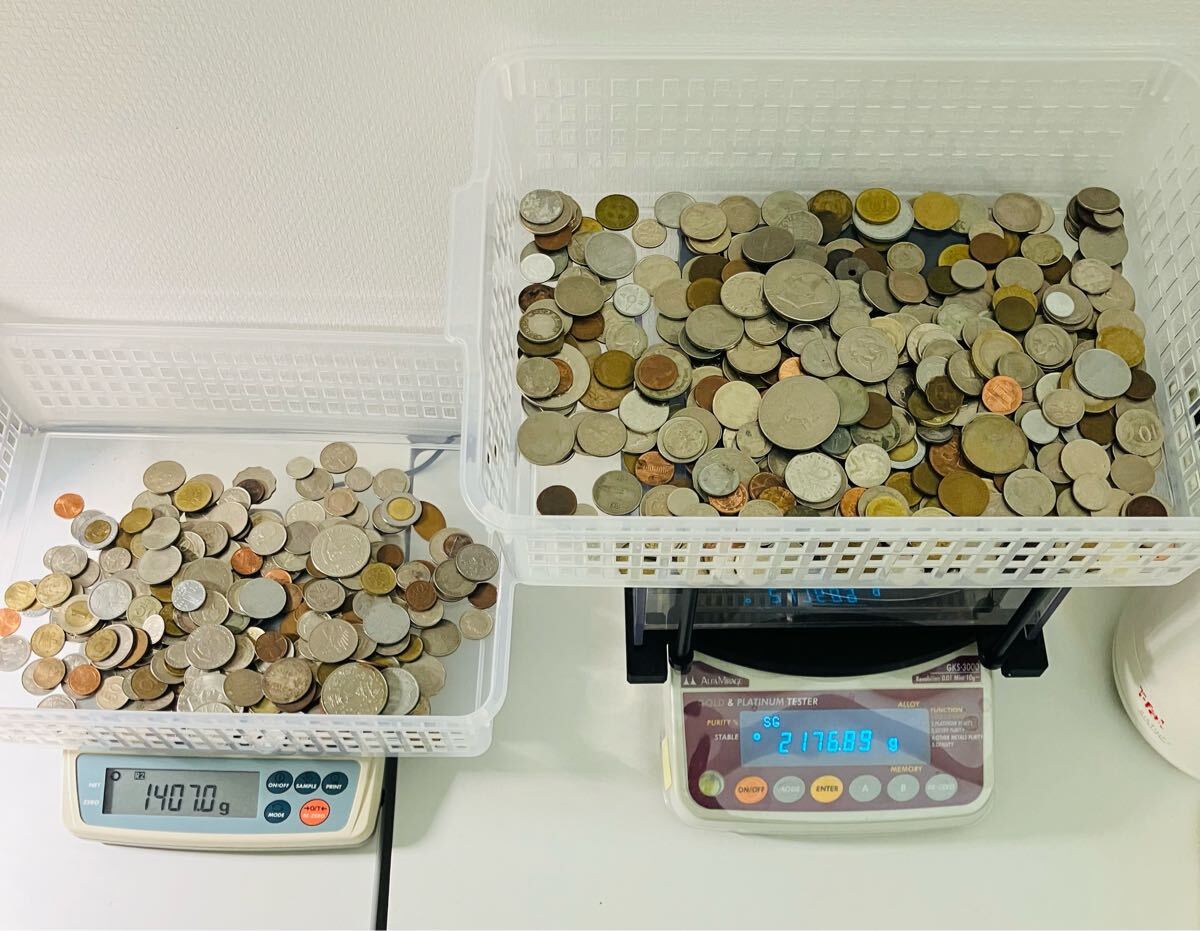 Yahoo!オークション - 外国コインなどおまとめ 総重量約3583.8g