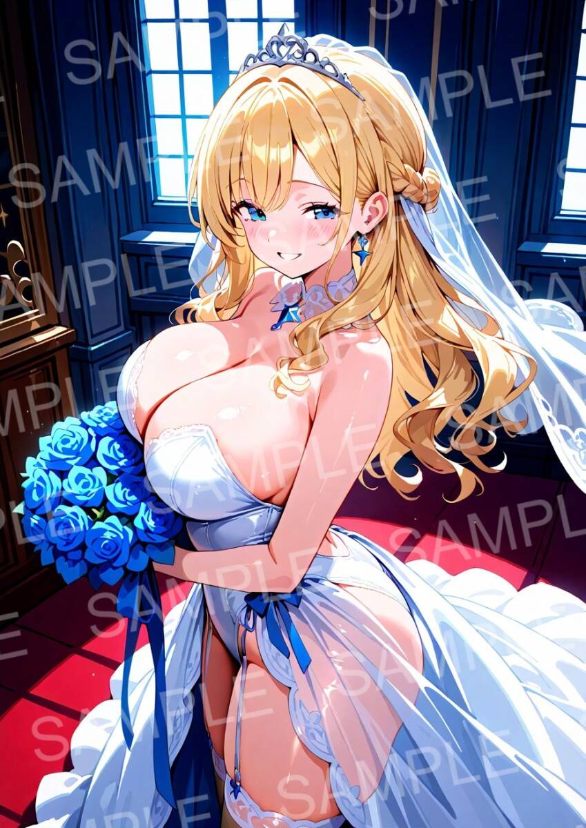 Yahoo!オークション - 279 セクシー 爆乳 A4 ポスター 美少女 イラスト...