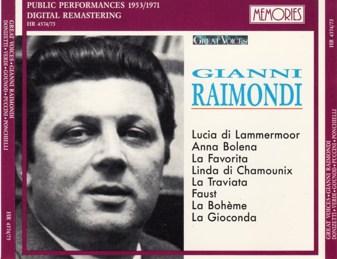 Yahoo!オークション - CD Gianni Raimondi Great Voices Gianni Raimon...