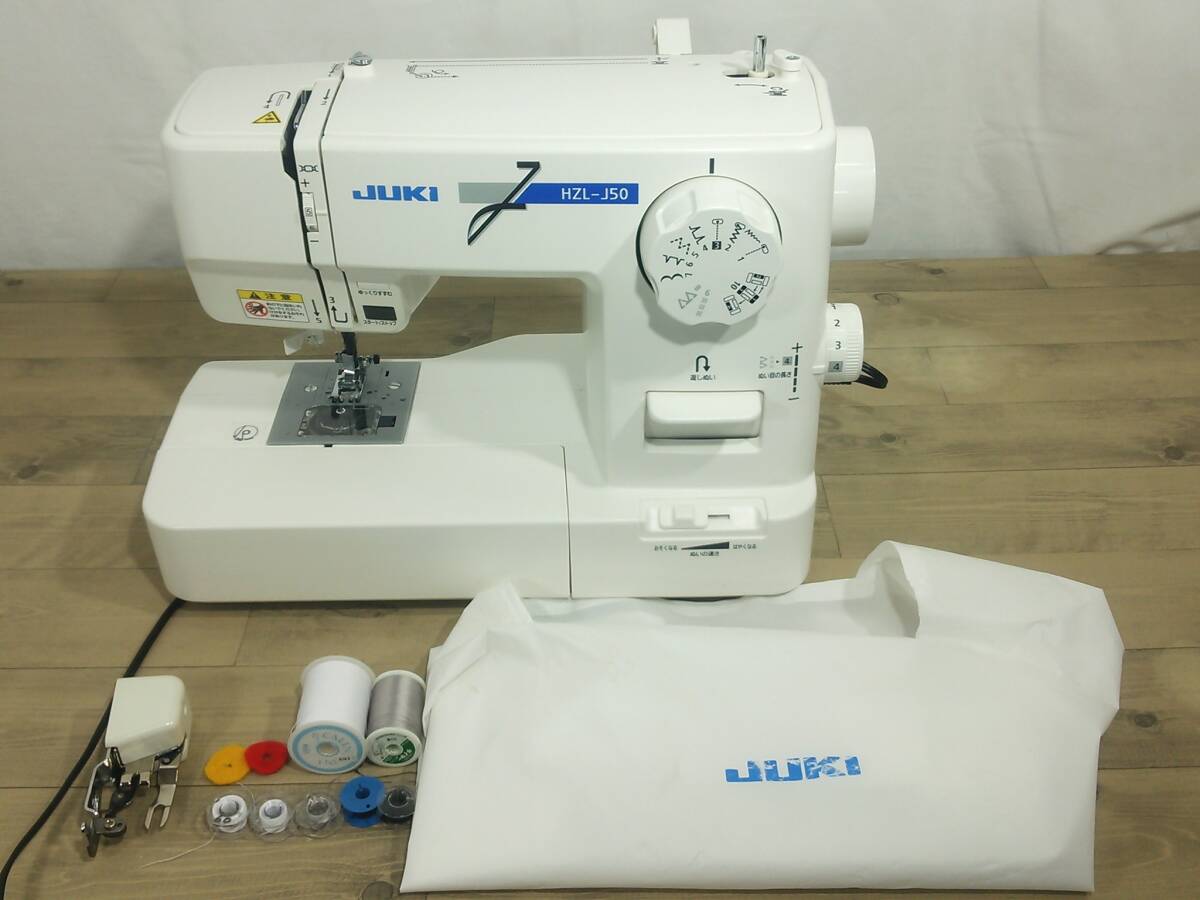 Yahoo!オークション - 1円 ジューキ/JUKI ミシン HZL-J50 カバー付き ...