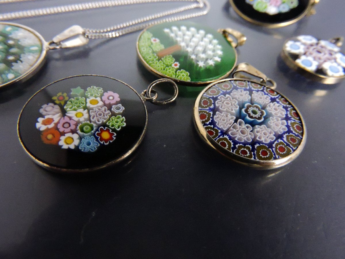 Yahoo!オークション - ベネチアングラス AMV等 金具シルバー925等 ネッ...