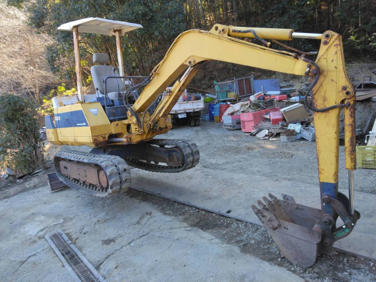 Yahoo!オークション - ユンボ コマツ PC20-6 作動品ジャンク箇所オイル...