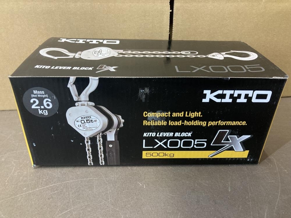 Yahoo!オークション - 007 未使用品 KITO 0.5tレバーブロック LX005