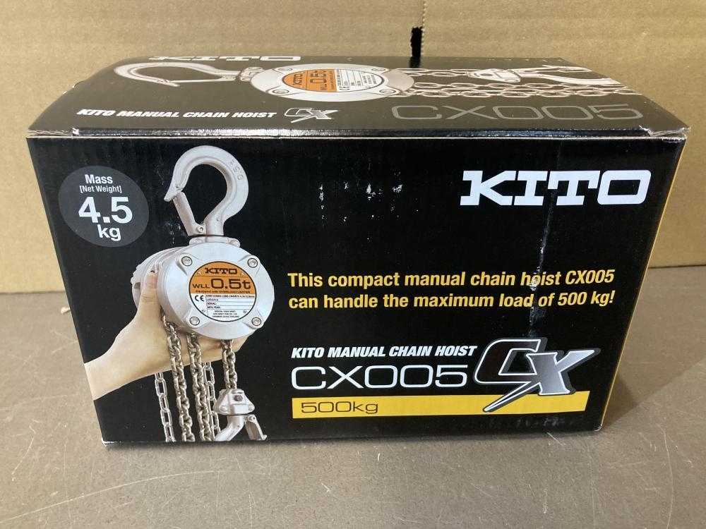 Yahoo!オークション - 007 未使用品 KITO 0.5tチェーンブロック CX005