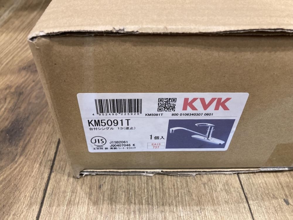 Yahoo!オークション - 008 未使用品・即決価格 KVK 台付2穴シングルレ...