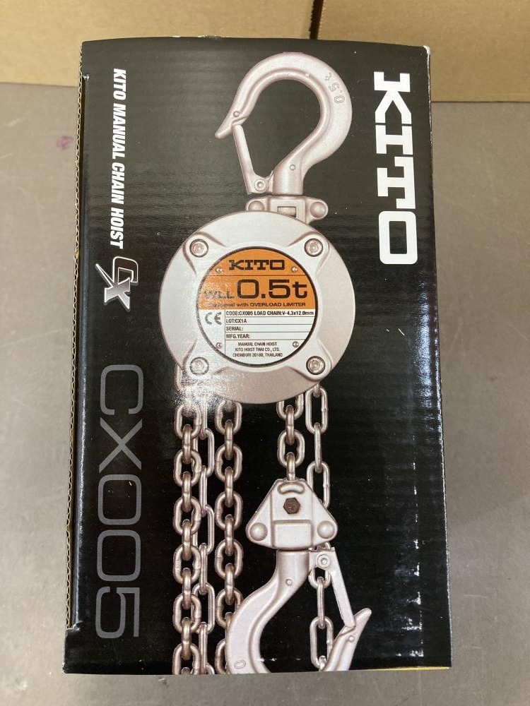 Yahoo!オークション - 007 未使用品 KITO 0.5tチェーンブロック CX005