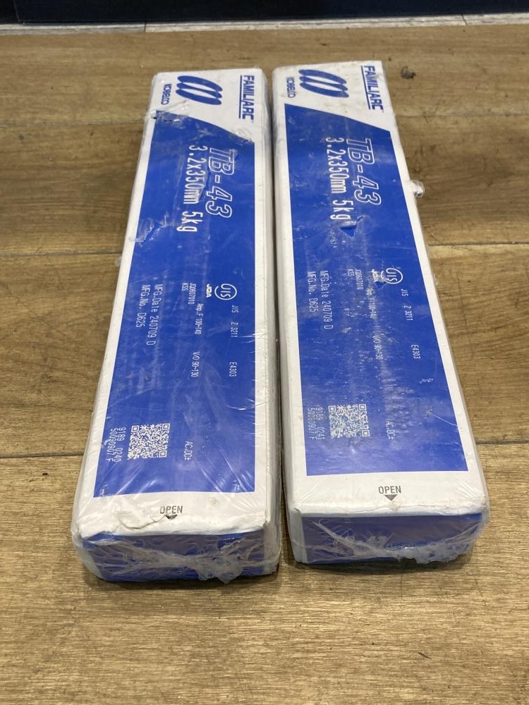 Yahoo!オークション - 024 未使用品 コベルコ 溶接棒5kg2箱セット TB-4...