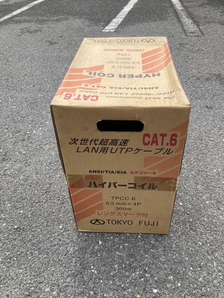 Yahoo!オークション - 013 未使用品 富士電線 LANケーブル Cat6 300m T...