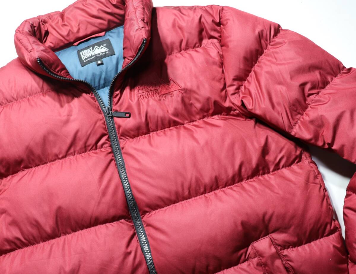 Yahoo!オークション - FIRST DOWN ダウンジャケット 赤 サイズM
