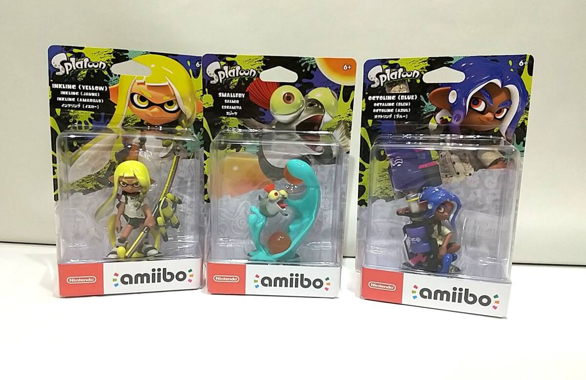 Yahoo!オークション - 【未開封/60】Nintendo Splatoon amiibo 3体セッ...