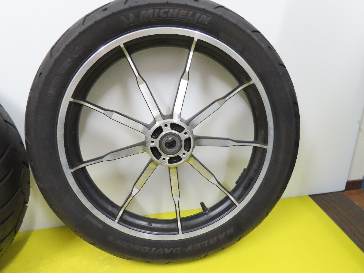 Yahoo!オークション - B250173J 純正M8.ソフテイル.FXLR.ホイールセッ...