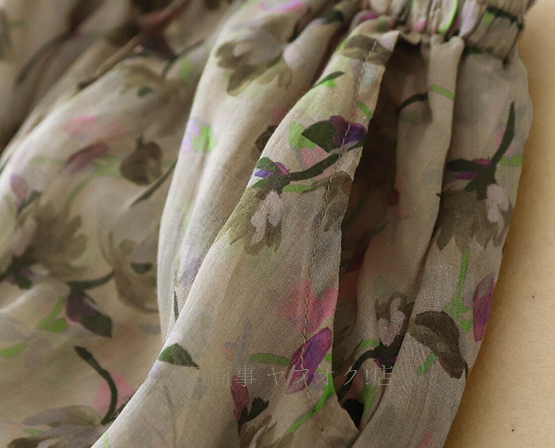 Yahoo!オークション - A0960 新品夏スカート フレアロングスカート 花...