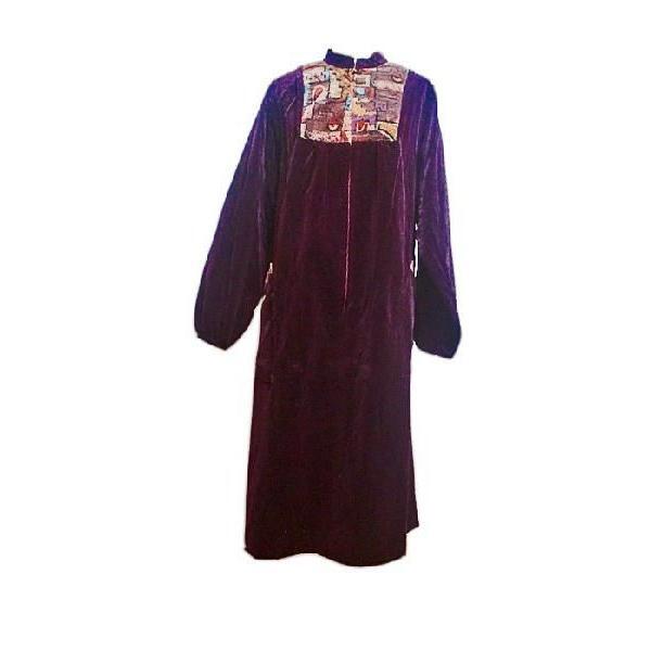 Yahoo!オークション - r402 秋冬 昭和レトロ ワンピース ボルドー M（...