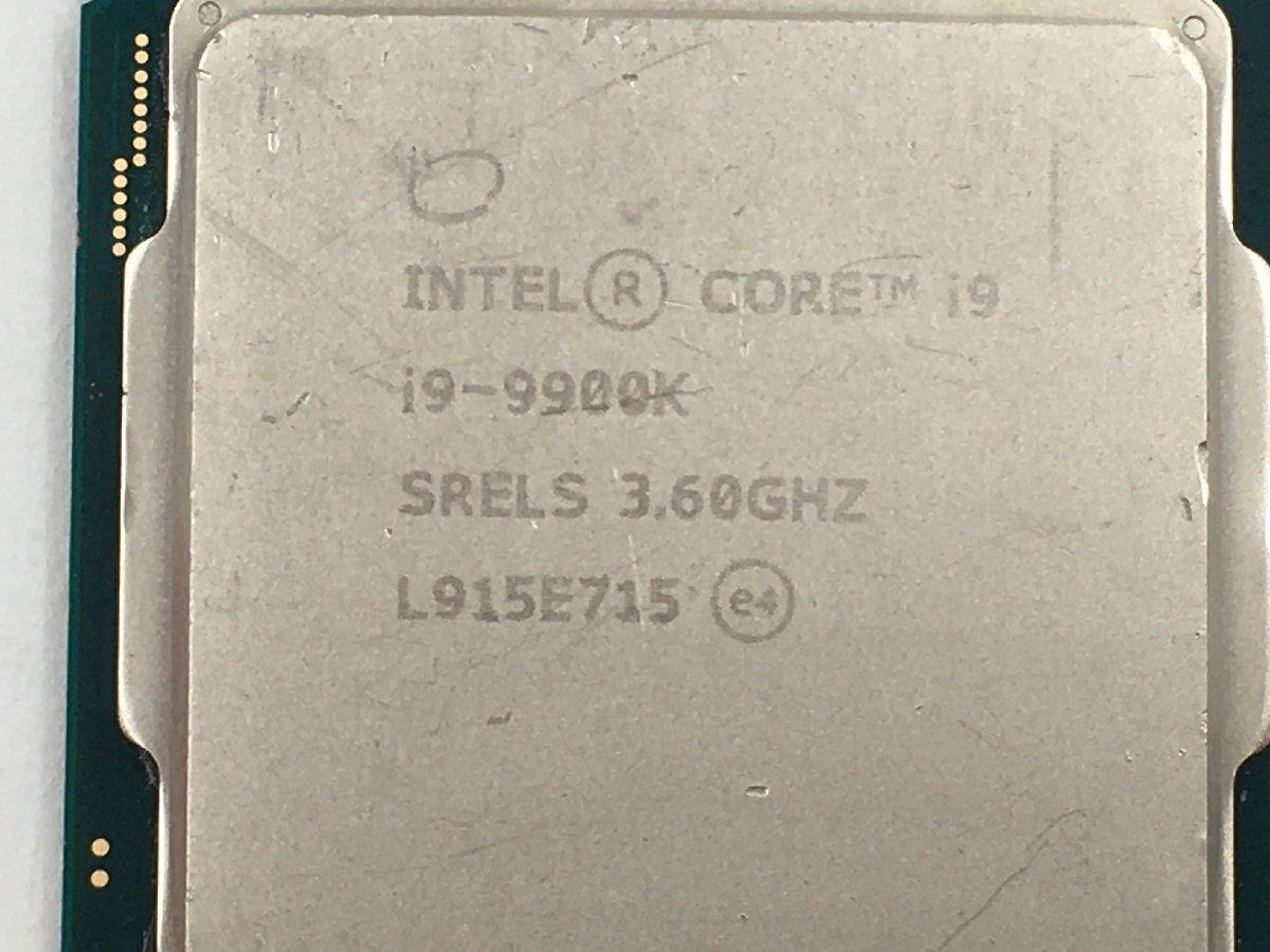 Yahoo!オークション - 【Intel インテル】Core i9-9900K CPU 部品取り...