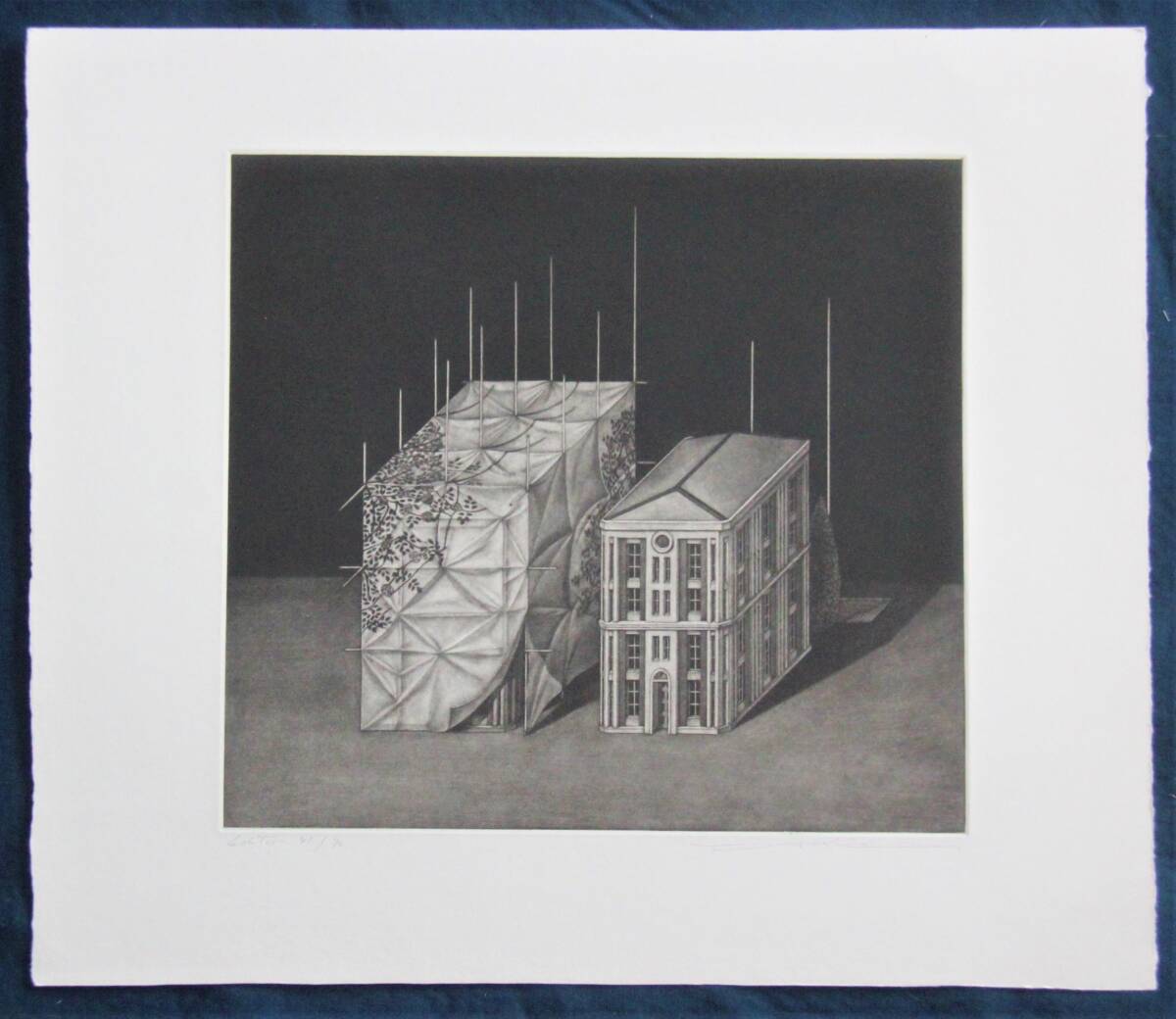 真作】 馬場章 『作品2』銅版画 直筆サイン(銅版画、エッチング 真作】 馬場章 『作品2』銅版画 直筆サイン(銅版画、エッチング