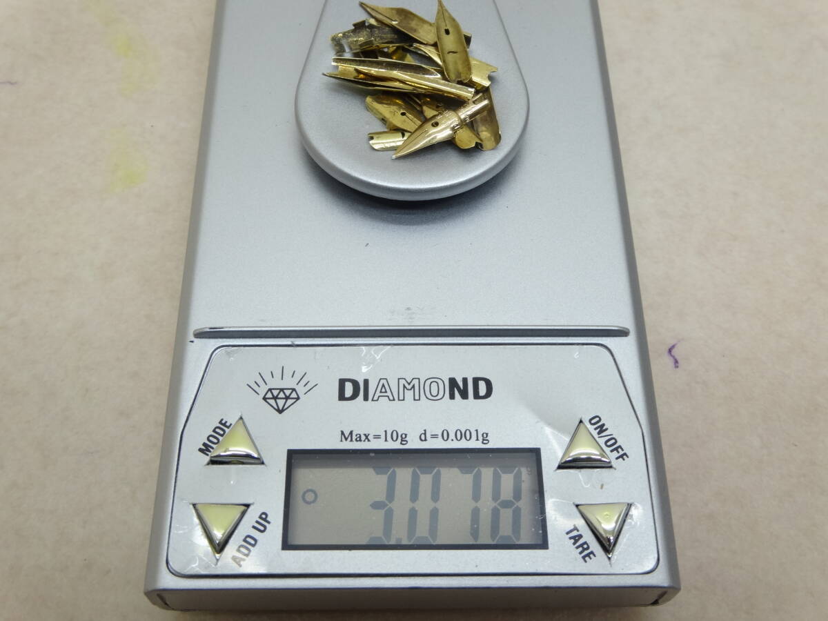 Yahoo!オークション - と ペン先 14金 3.0g K14刻印 15点 金無垢 PILOT...