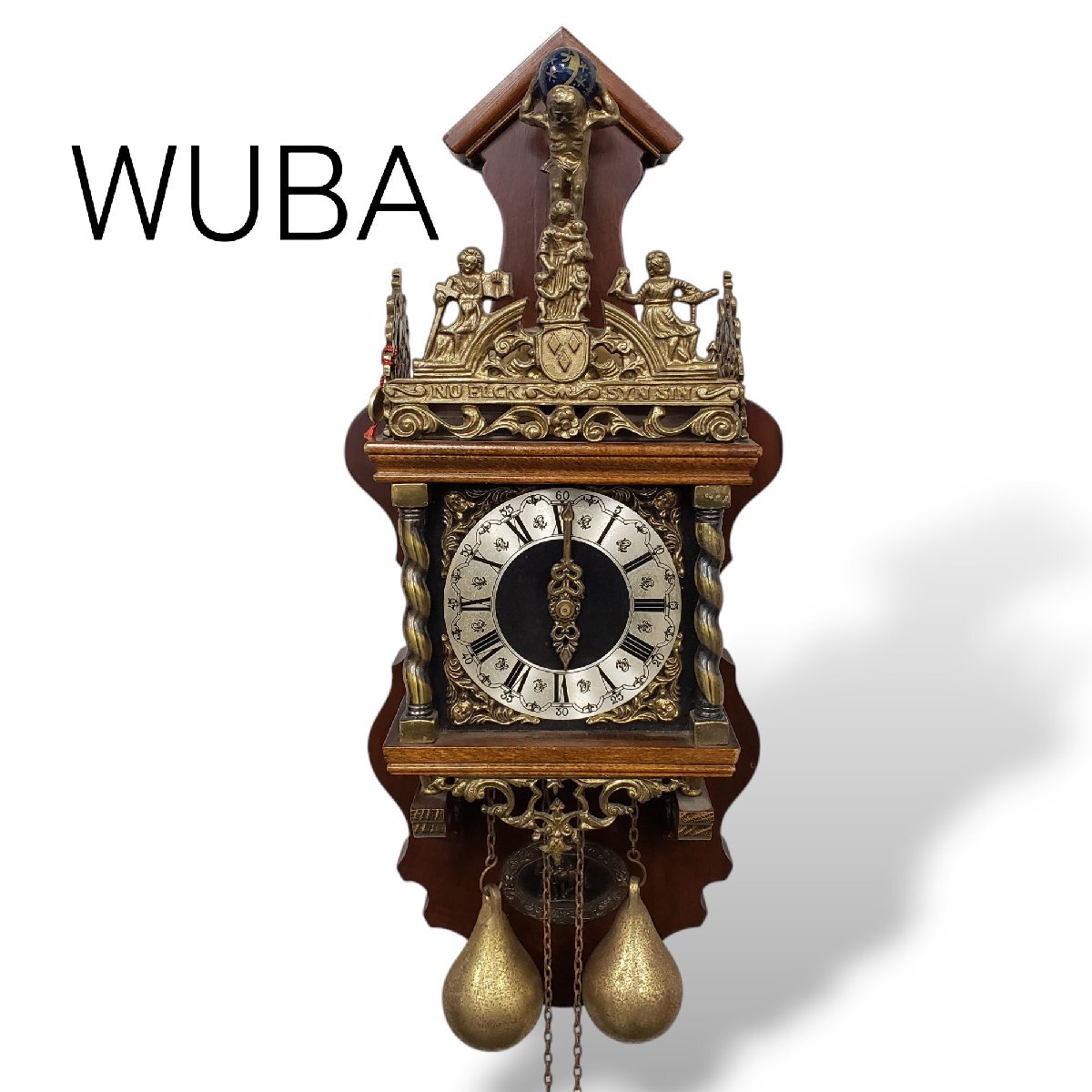 Yahoo!オークション - WUBA ワルミンク 分銅式掛時計 ジャンク 掛時計 ...