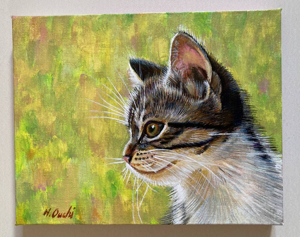 猫の絵 子猫 絵画 アクリル画 イラスト ネコ 原画 アート F0 696(動物画)｜売買されたオークション情報、yahooの商品情報をアーカイブ公開 - オークファン（aucfan.com）